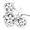 Letter O - Leather Tooling- Feathers-vines & Sunflowers Filigree ...