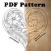 Filigree Heart Shape Design Floral Feathers Carving Leather Tooling ...