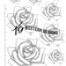 Leather Tooling Blooming Rose Flower Floral Design Tracing Size Pattern ...