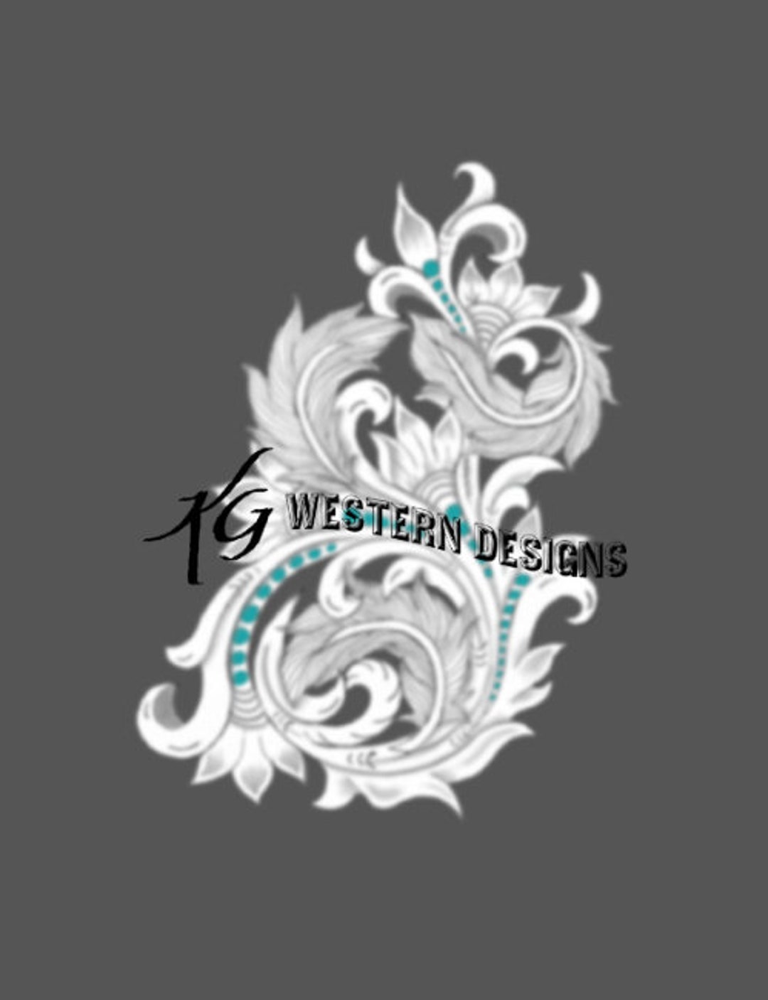 Flowing Feathers-&-vines- Leather Tooling Tracing Design Pattern - Etsy