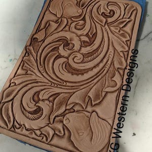 Western Scrollwork-vines-leather Tooling Tracing Design Pattern - Etsy