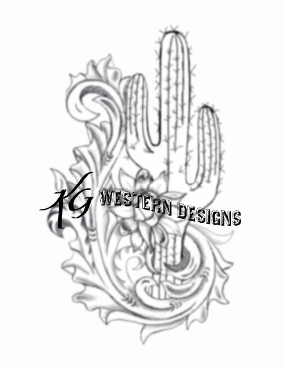 Western Scrollwork Tattoo