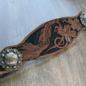 Twisted Feather Floral Tracing Leather Tooling Pattern Design - Etsy