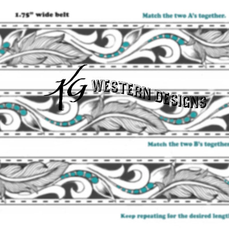 Western Scroll Wallet - Etsy