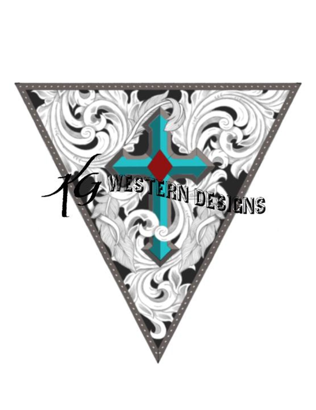 Western Cross-vines-leather Tooling- Tracing Design Pattern PDF - Etsy