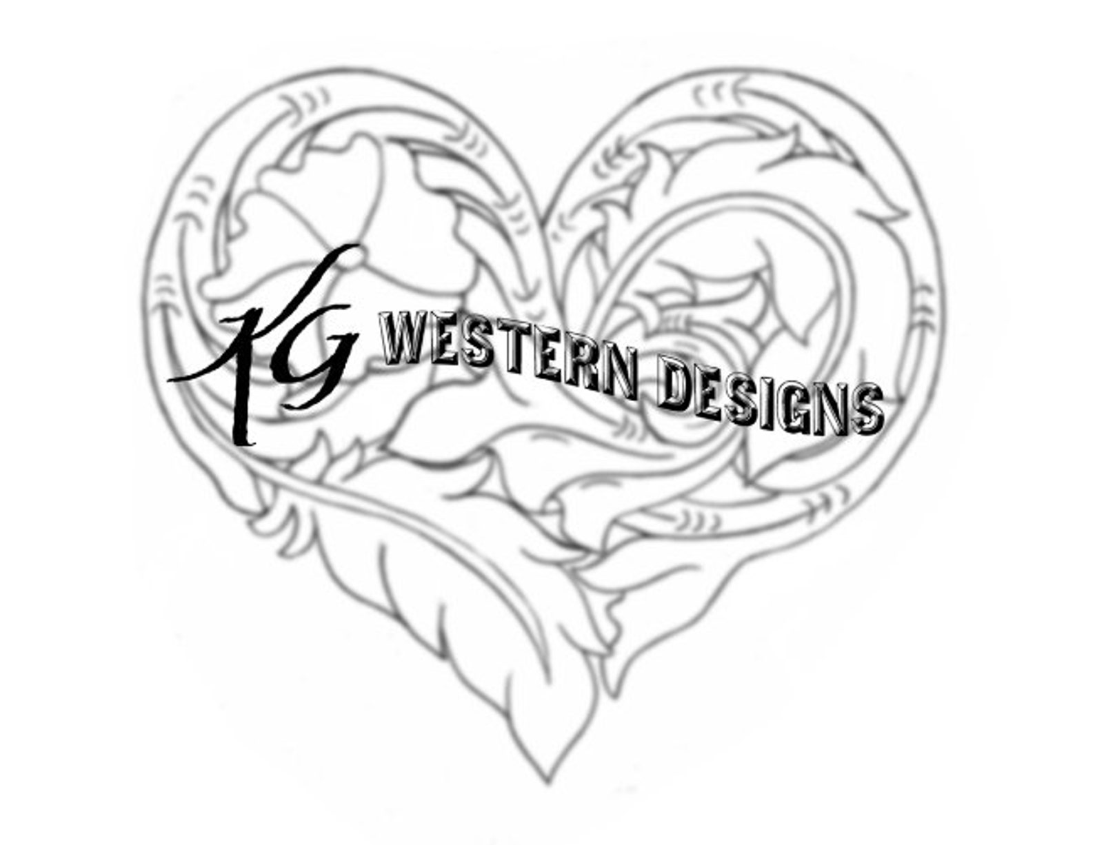 Filigree Heart Shape Design Floral Feathers Carving Leather Tooling ...