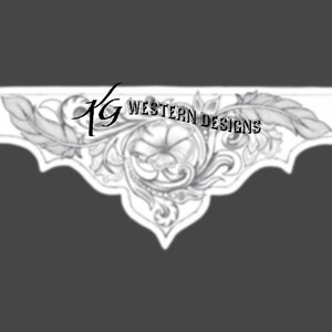 Leather Feathers-flower-western Borderline Tracing Corner Design ...