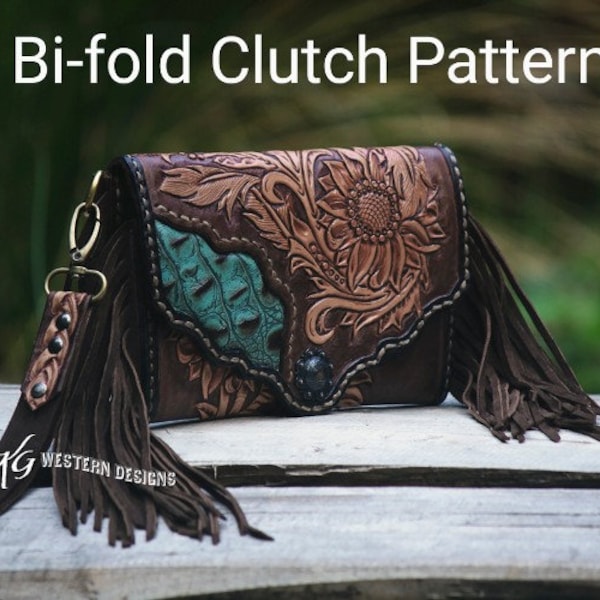 Leather Tooled Wallet Patterns - Etsy