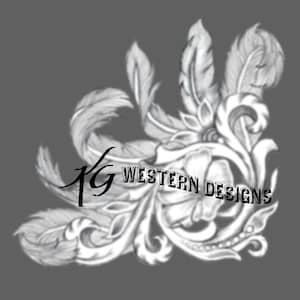 Western Floral- Feather-vines Corner Leather Tooling Design Carving ...