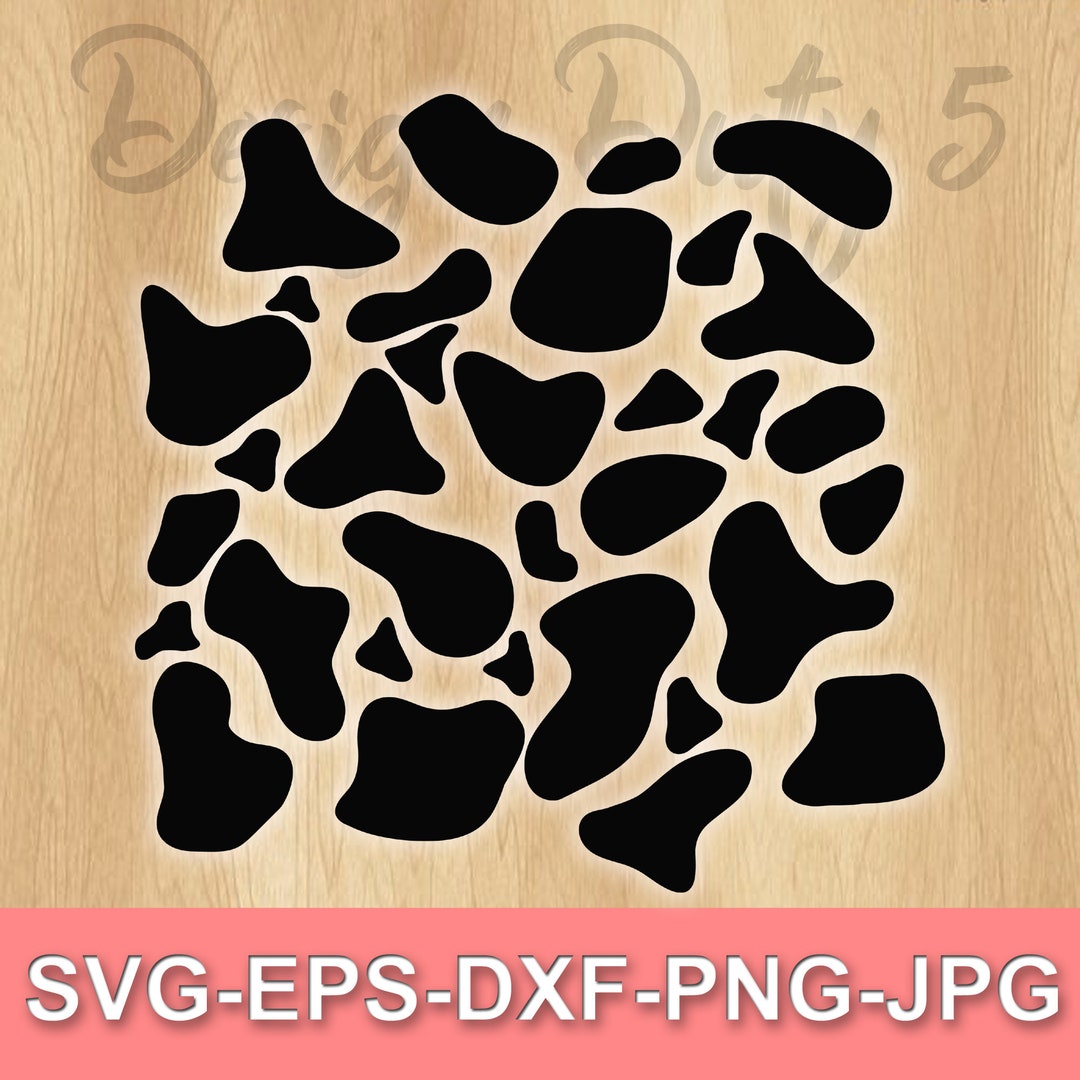 Cow Print Cow Spots Cow Pattern Svg Eps Dxf Jpg Png - Etsy Australia