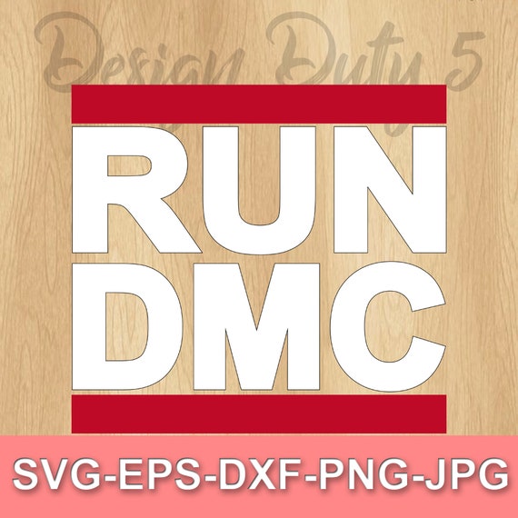 RUN DMC Color Layered Svg Eps Dxf Jpg Png Cut File - Etsy