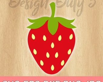 Strawberry Dxf File - Etsy