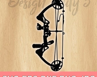 Compound Bow Vector - Etsy