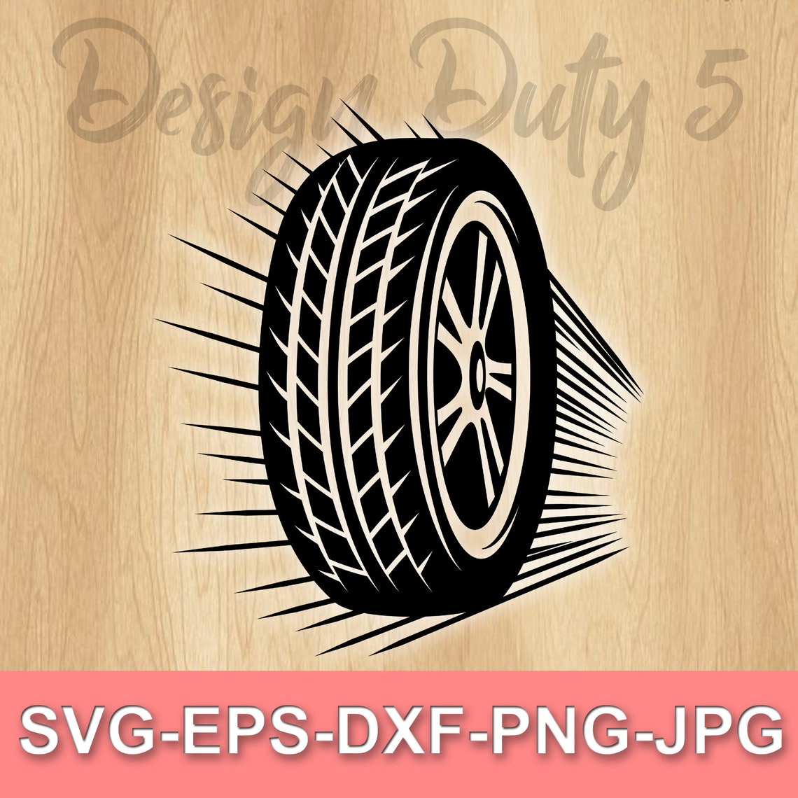 Race Car Tire Tyre Tread Svg Eps Dxf Png Cut File Etsy