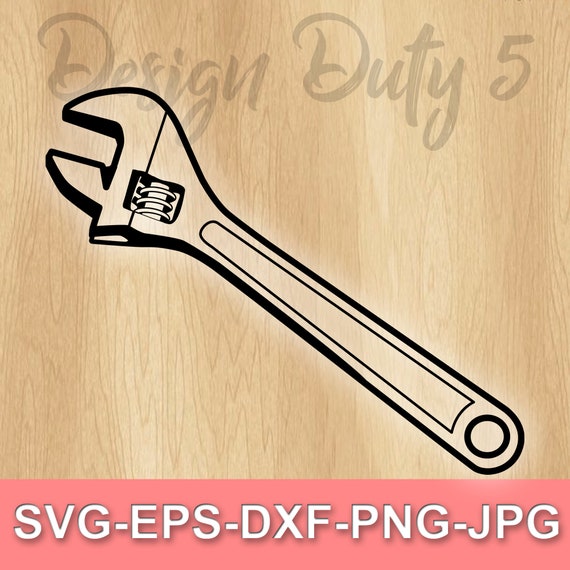Adjustable Wrench Svg Eps Dxf Jpg Png Cut File Cricut - Etsy