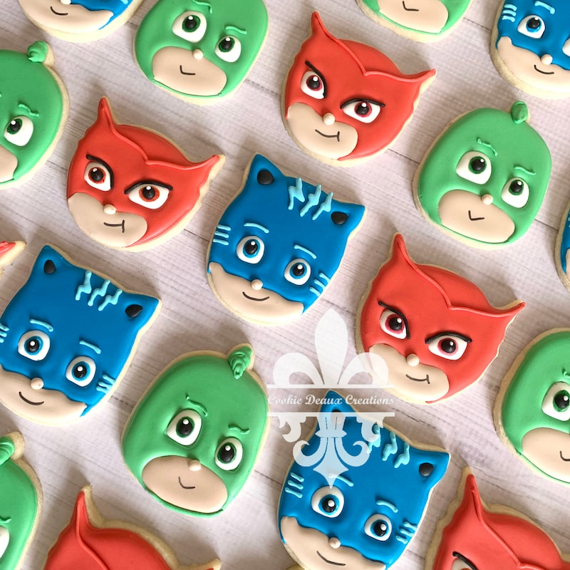 Pj Mask Cookies - Etsy