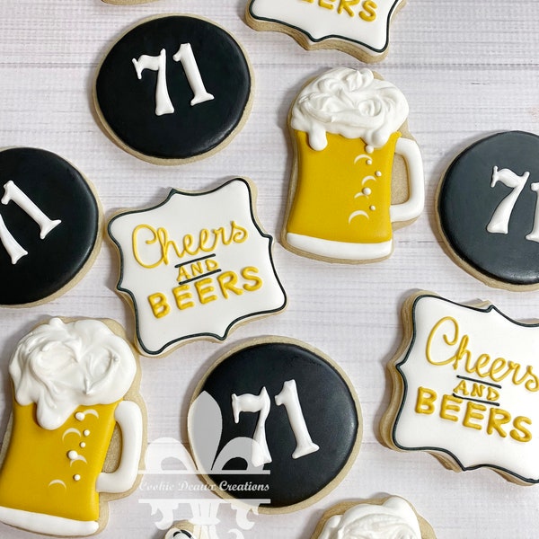 Cheers to 30 Years Decorated Cookies - Etsy