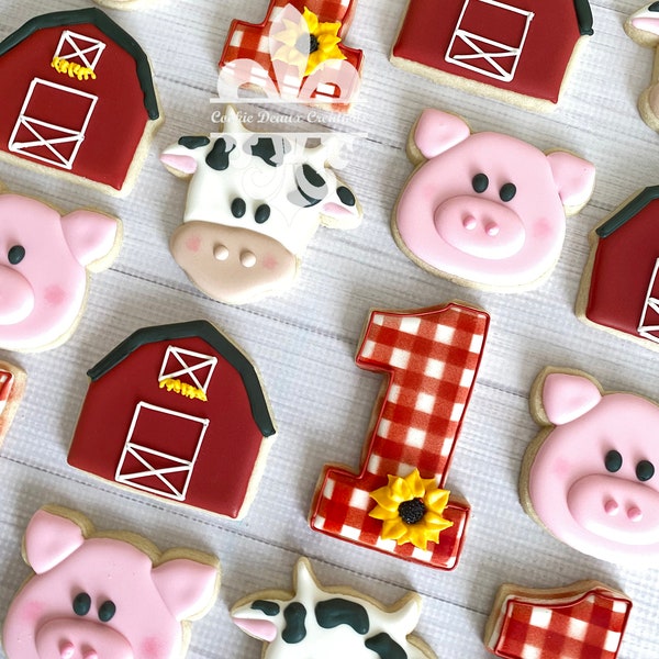 Plaid Cookies - Etsy