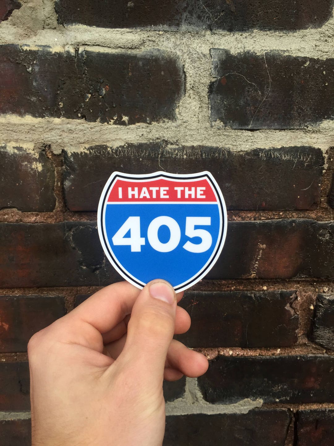 I Hate the 405 Vinyl Car Bumper Sticker - Los Angeles Sticker ...
