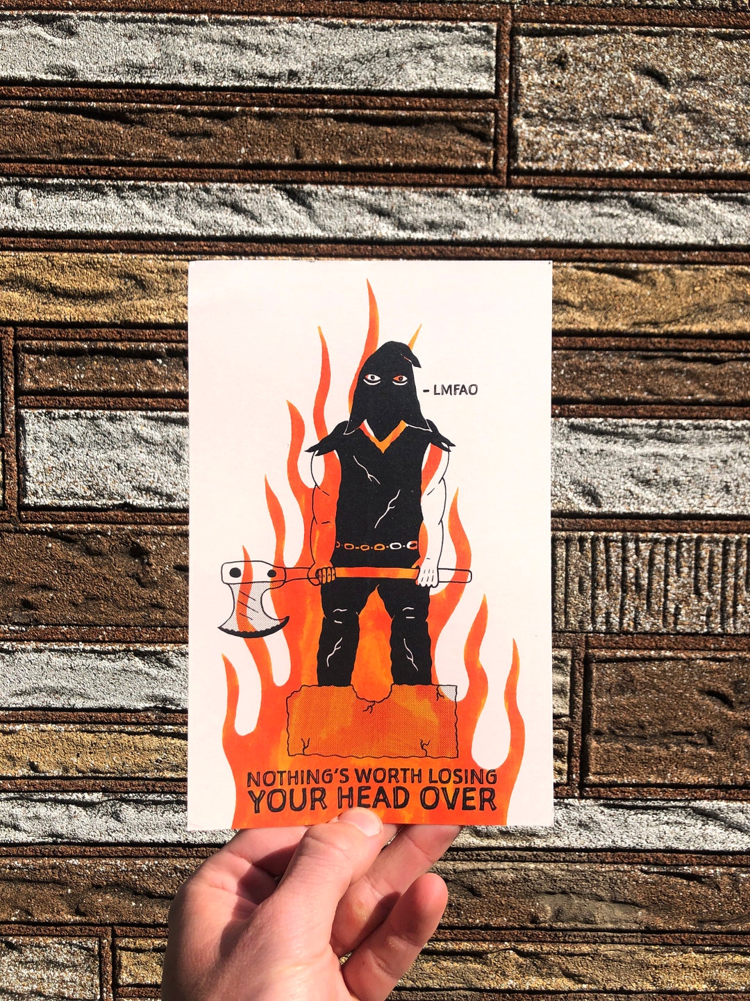 Nothing's Worth Losing Your Head Over Funny Print Lowbrow Artwork Funny ...