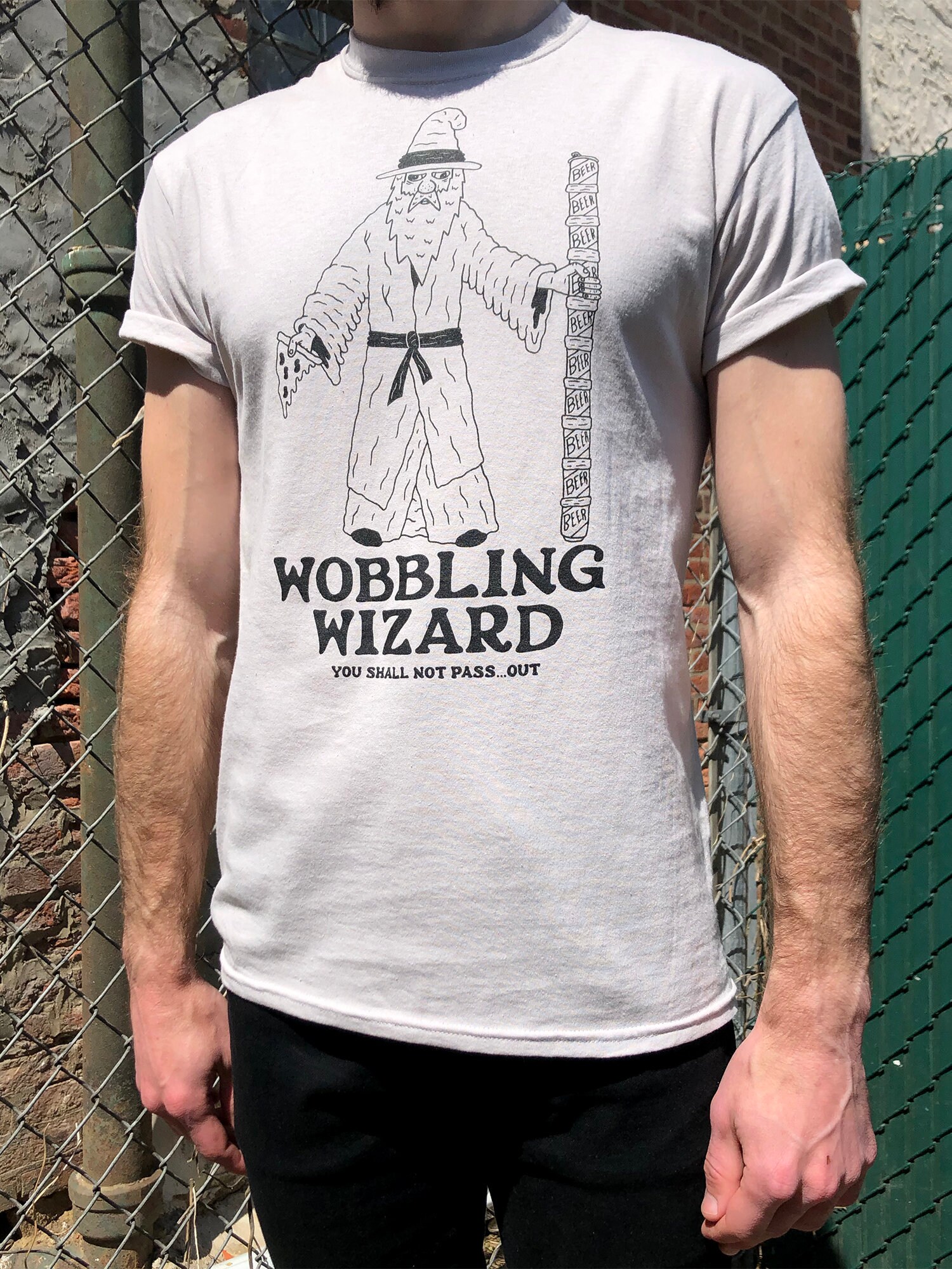 The Wobbling Wizard T-Shirt Funny Shirt Lord of the Rings | Etsy