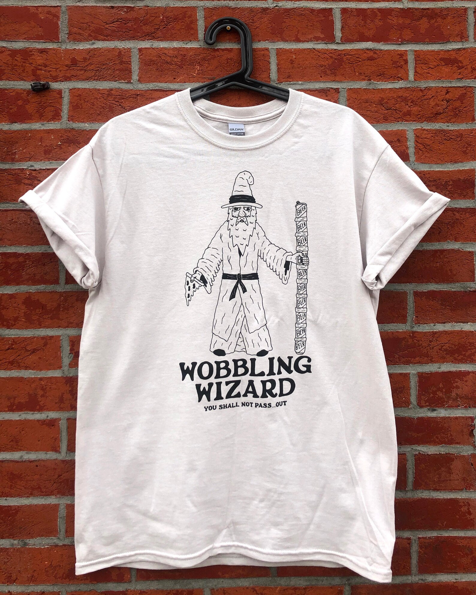 The Wobbling Wizard T-shirt Funny Shirt Lord of the Rings - Etsy