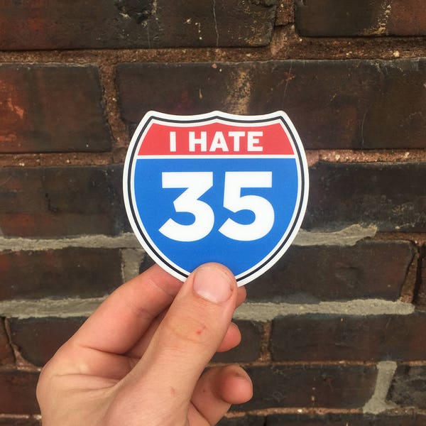 Vinyl I Hate Stickers - Etsy