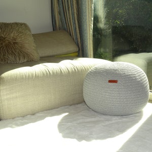 Crochet Ottoman Pouf Custom Sizes and Colors - Etsy