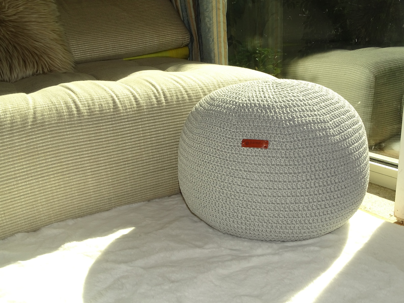 Crochet Ottoman Pouf Custom Sizes and Colors - Etsy