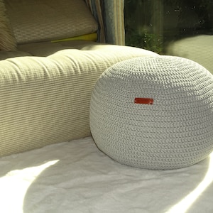 Crochet Ottoman Pouf Custom Sizes and Colors - Etsy