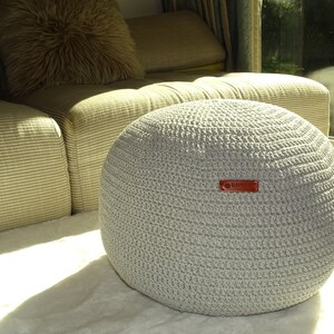 Crochet Ottoman Pouf Custom Sizes and Colors - Etsy