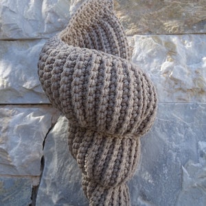 Crochet Shell Basket, Eco Friendly Decor, Jewelry Holder, Makeup ...