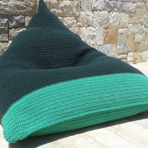 Custom Bean Bag S/M/L/XL, Crochet Lounge Bean Chair for Nursery, Living ...