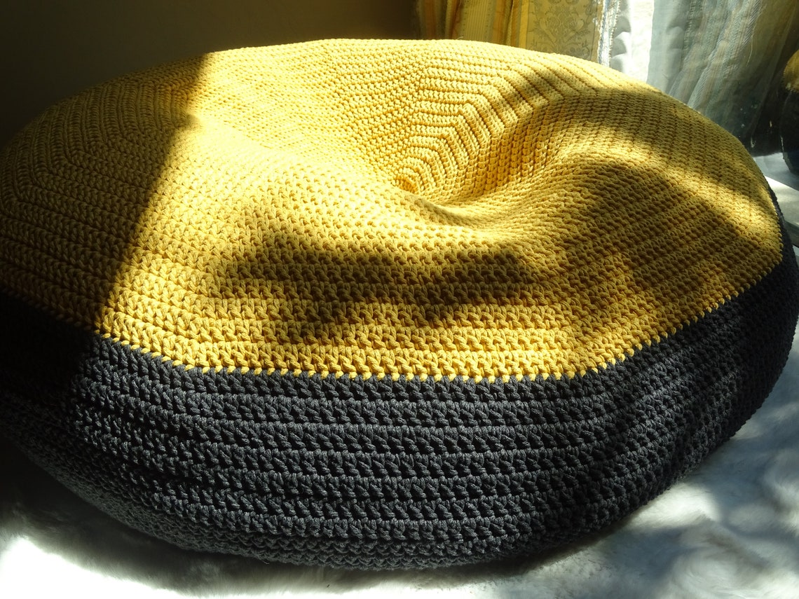 Custom Bean Bag S/M/L/XL, Crochet Lounge Bean Chair for Nursery, Living ...