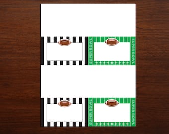 Football Tent Cards - Etsy