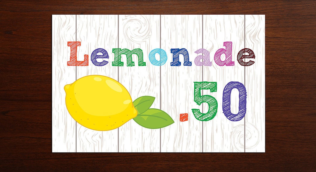 Lemonade Sign - Etsy
