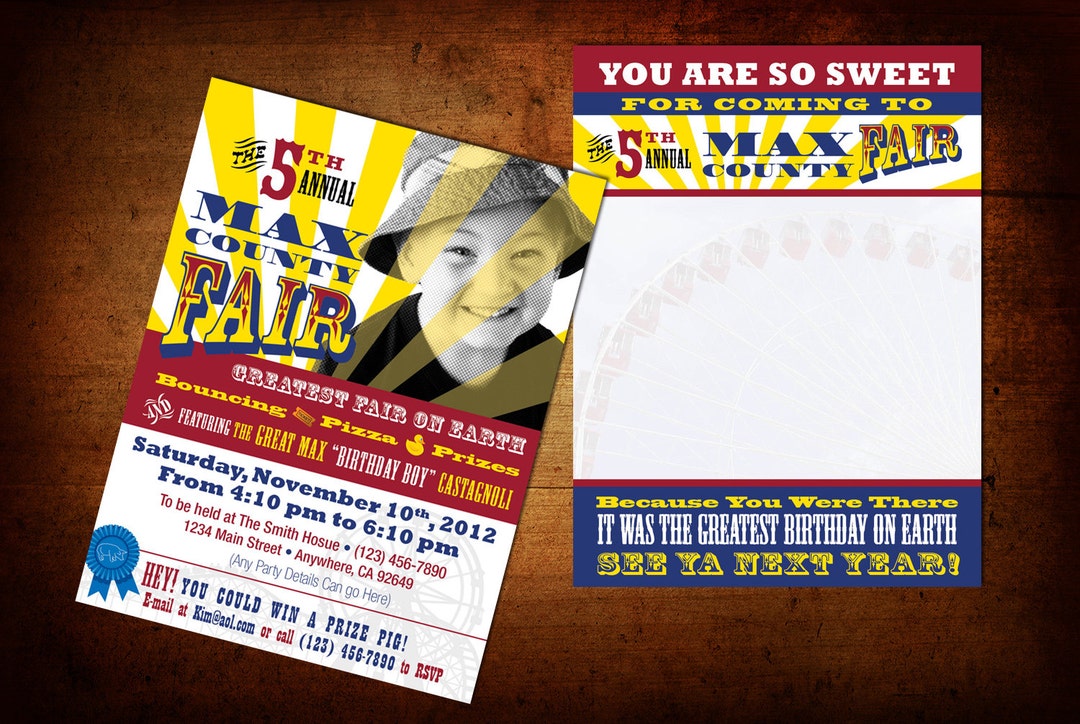 County Fair Party Invitation - Etsy