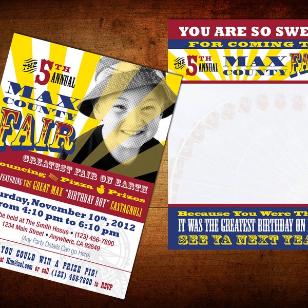County Fair Invitations - Etsy