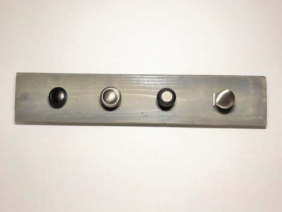 Wooden Knob-board W/ Gray-wash Finish - Etsy