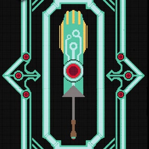 Transistor Red's Sword Video Game Art Deco Cross Stitch & - Etsy