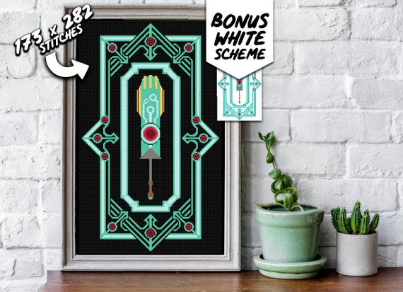 Transistor Red's Sword Video Game Art Deco Cross Stitch & - Etsy