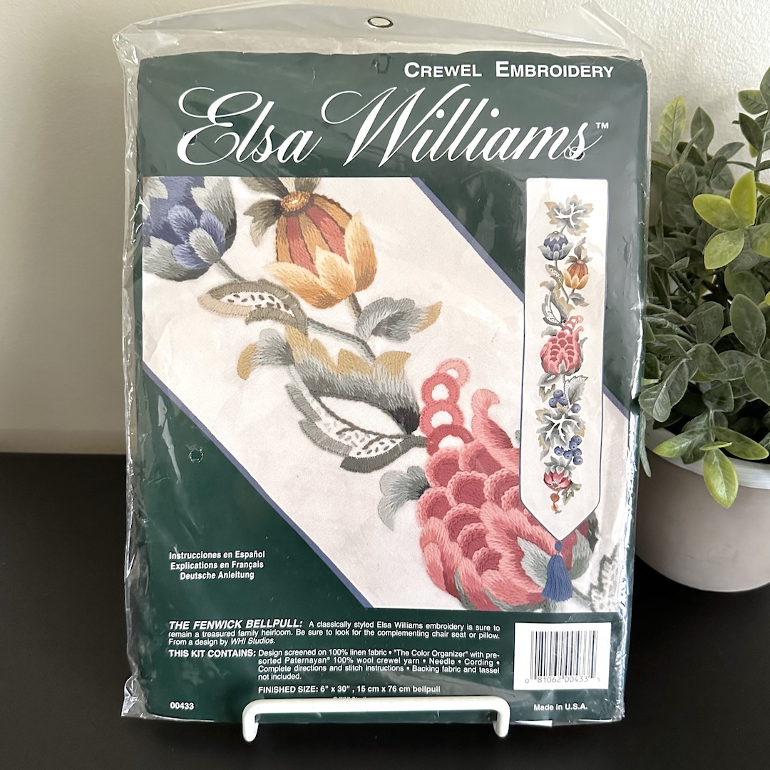 Elsa Williams THE FENWICK BELLPULL Crewel Embroidery Kit 00433 Bell Pull - Etsy