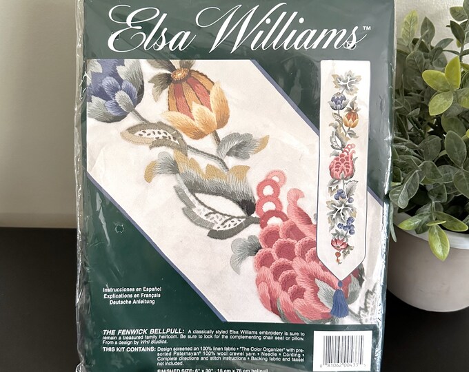 Elsa Williams THE FENWICK BELLPULL Crewel Embroidery Kit 00433 Bell ...