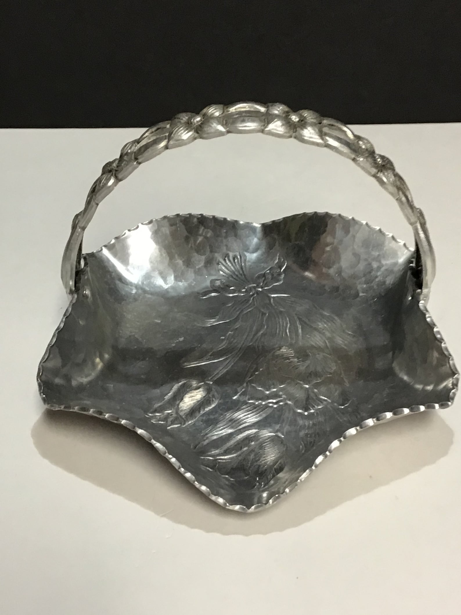 Hand Wrought Creations by Rodney Kent #429 Hammered Aluminum Handled ...