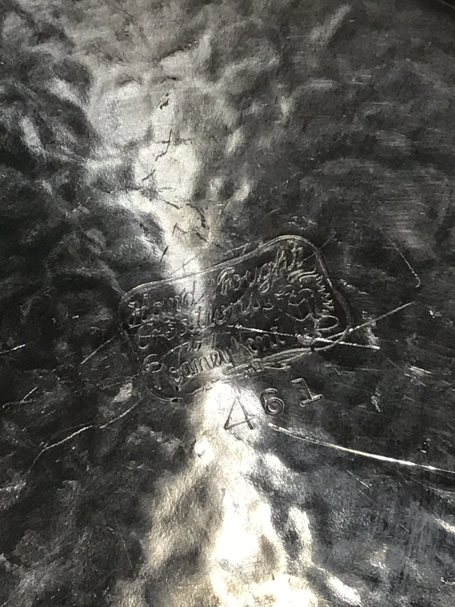 Hand Wrought Creations by Rodney Kent #461 Hammered Aluminum Covered ...