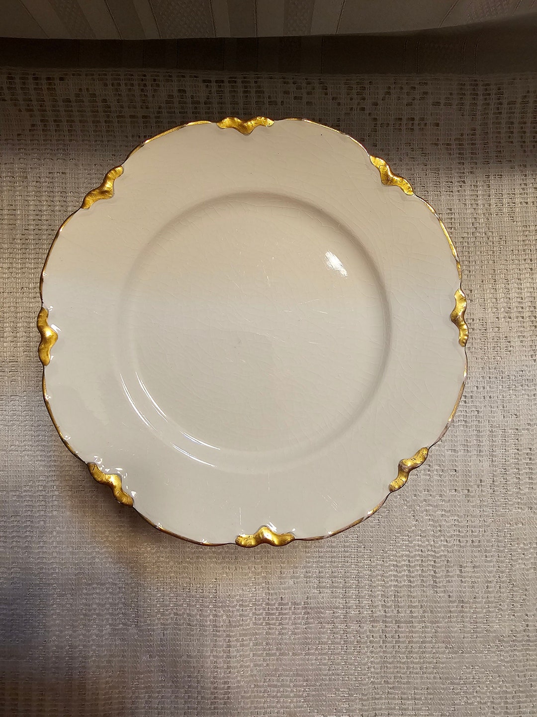 Salad/luncheon Plates (8" Diameter), Chantilly Gold Pattern, Johnson ...