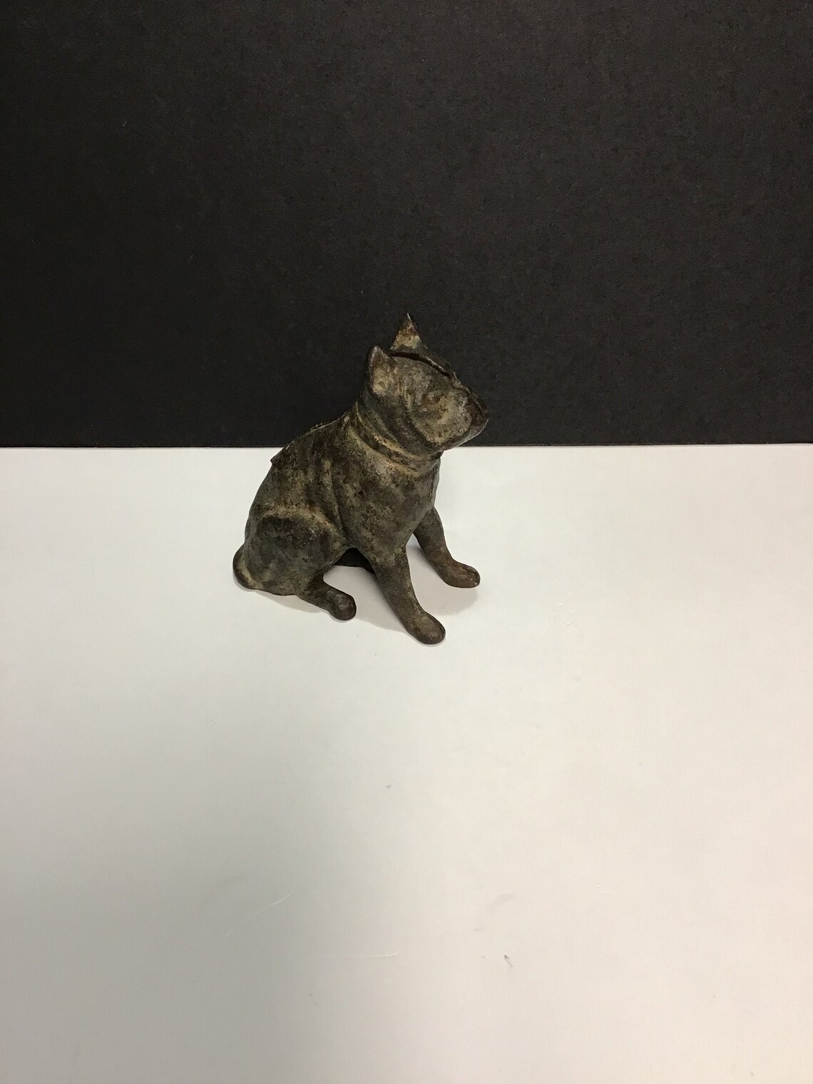 Cast Iron Boxer Dog Bank, 1912-1928, Hubley or A.C. Williams, Original ...