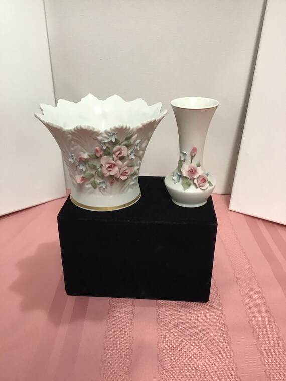 Vases Home Décor Vintage Lefton China Flower Vases Set of 2 etna.com.pe
