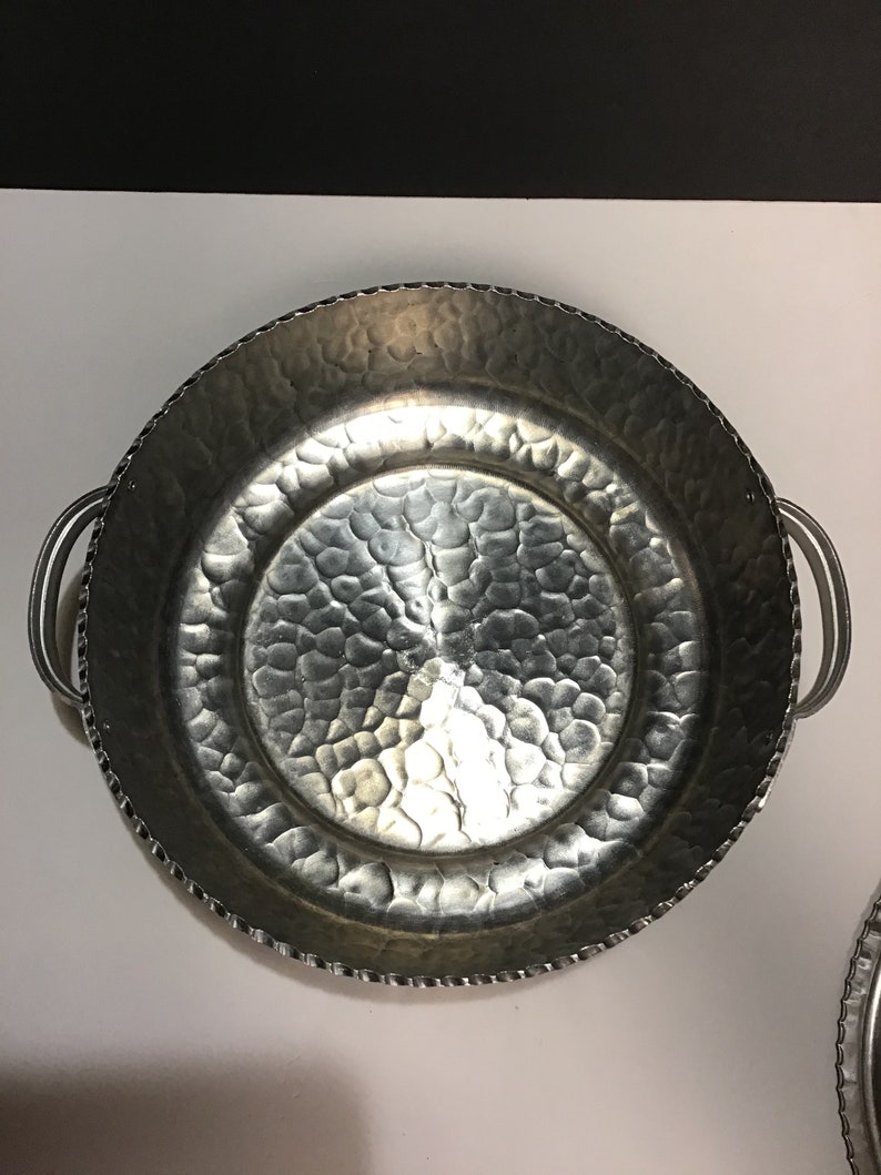 Hand Wrought Creations by Rodney Kent #461 Hammered Aluminum Covered ...