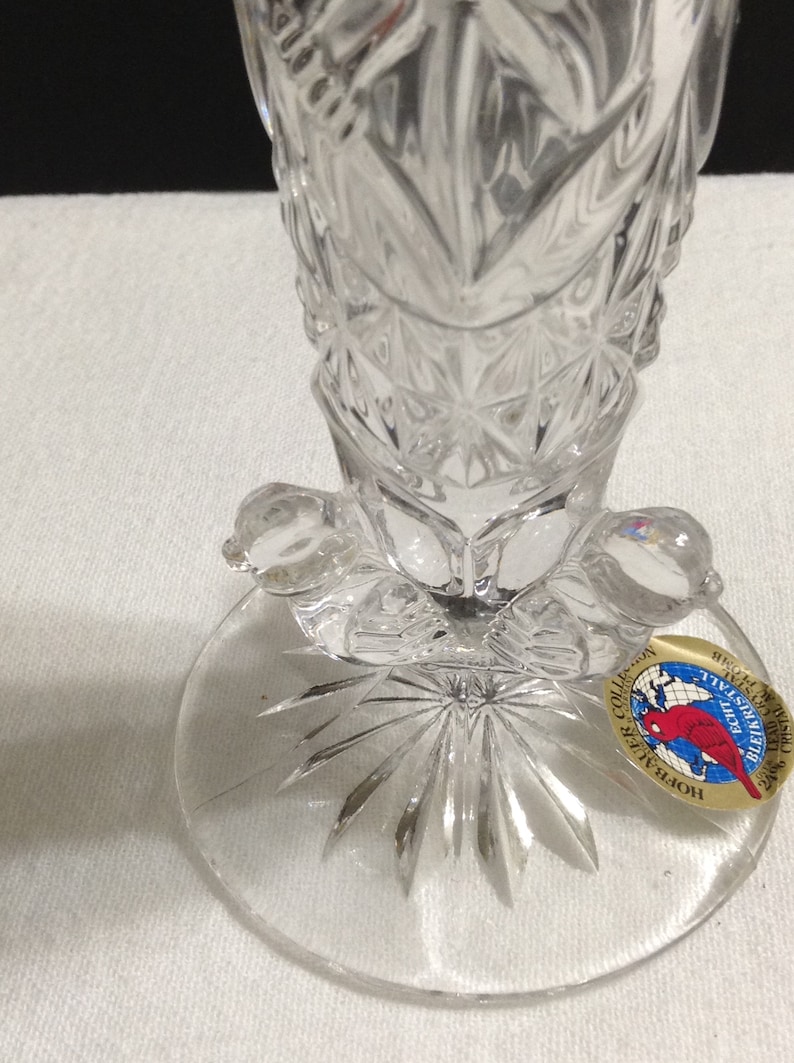 Hofbauer 24% lead crystal vase The Byrdes Collection Echt | Etsy